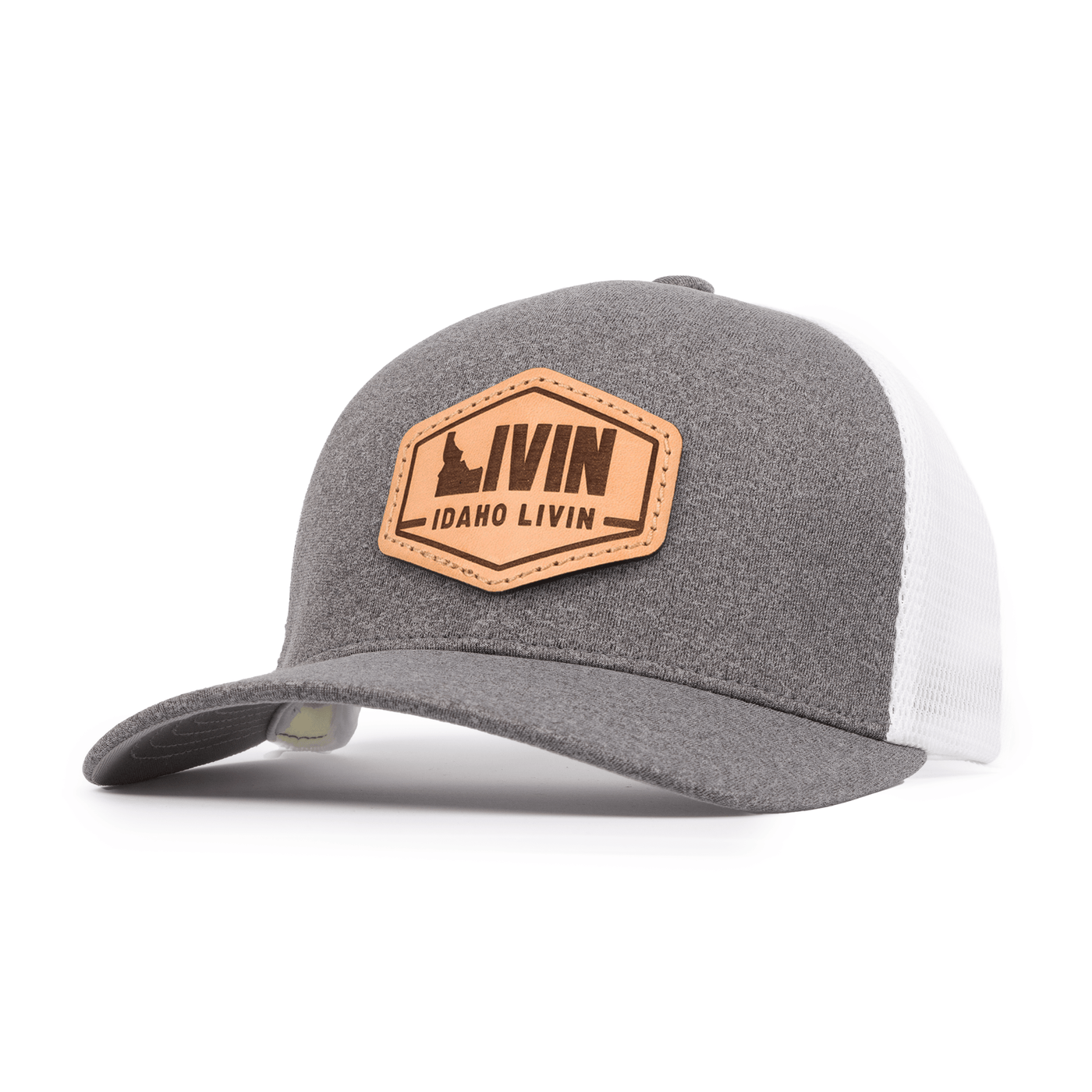 Hex Leather Patch FlexFit Meshback Hat